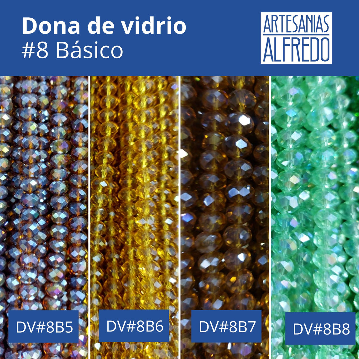 Dona de Vidrio #8 Básicos – ArtesaniasAlfredo