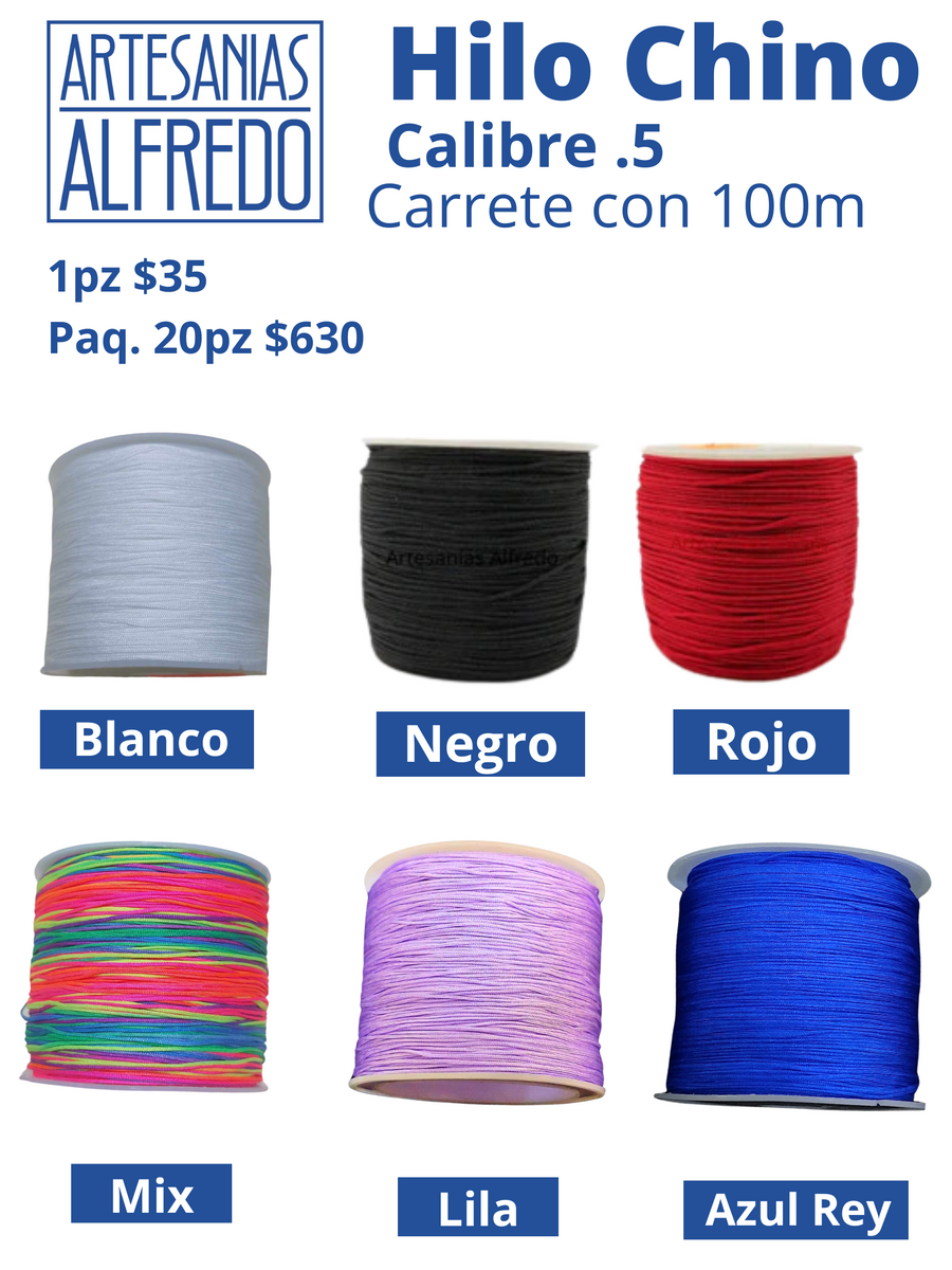 Hilo chino calibre 0.5 – ArtesaniasAlfredo